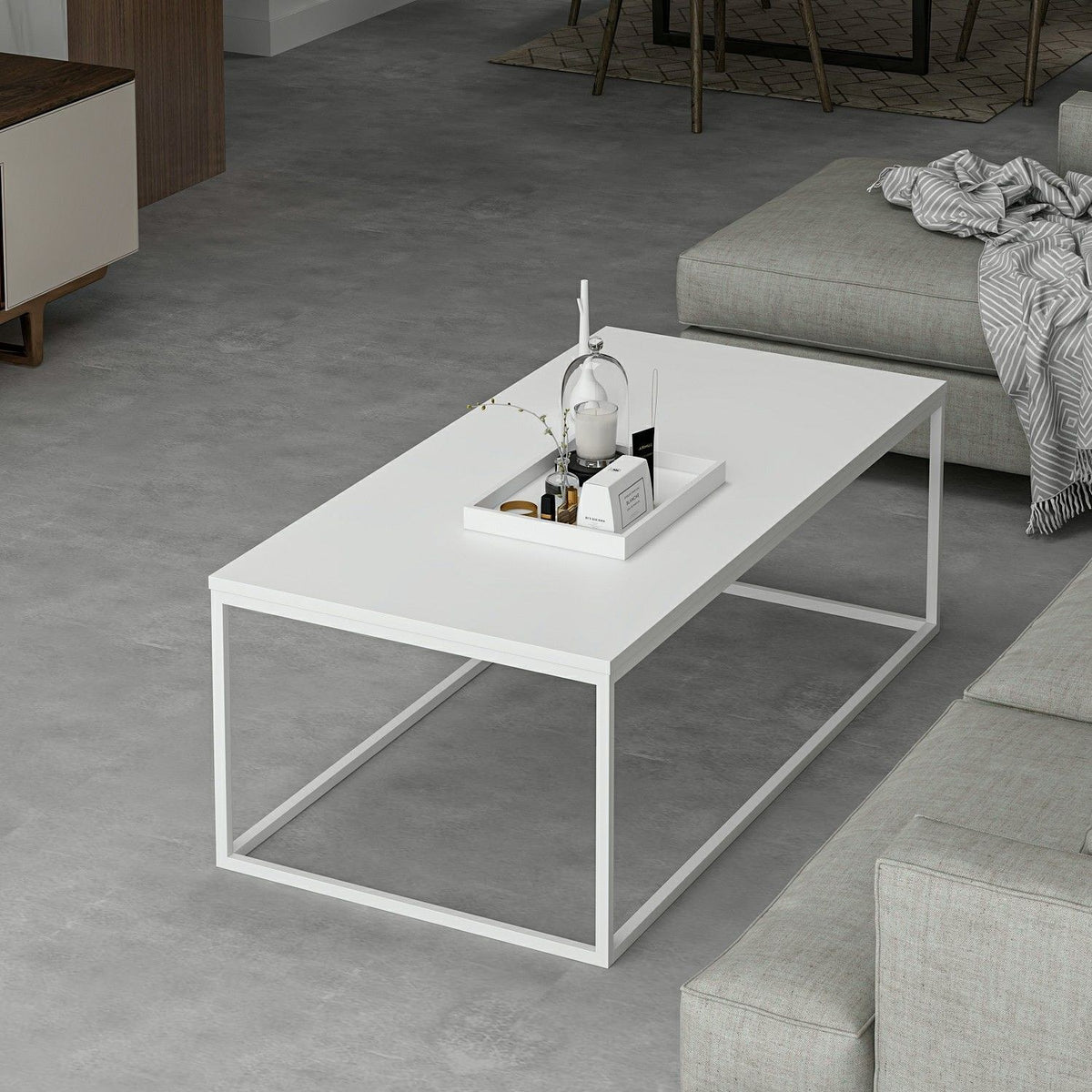 Coffee Table Tiger - White – Figure It Out Furniture