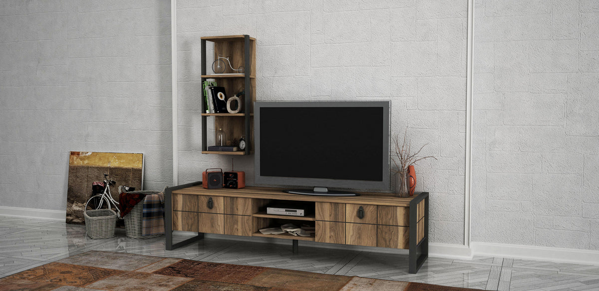 TV Unit Lost - Walnut – Figure It Out Furniture