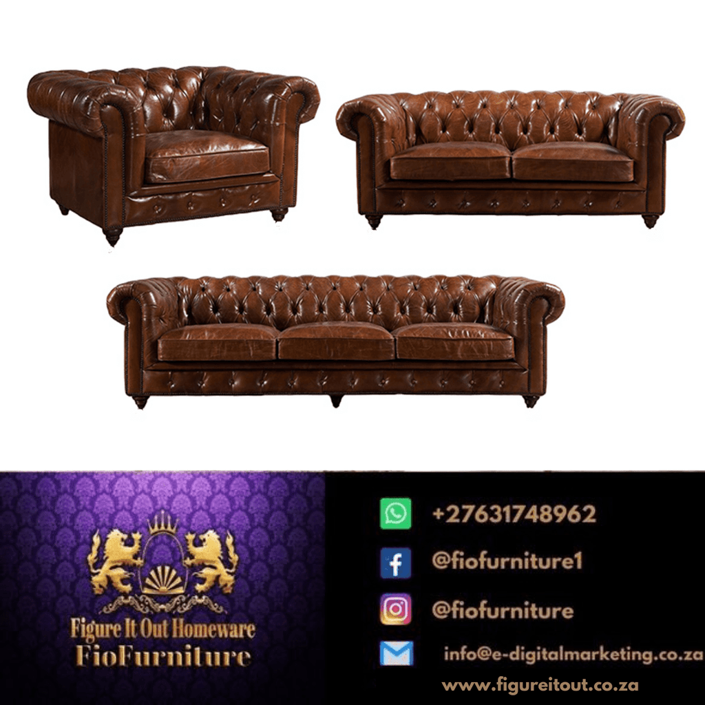Chesterfield Couch South Africa | 3 Seater Leather Couch For Sale ...